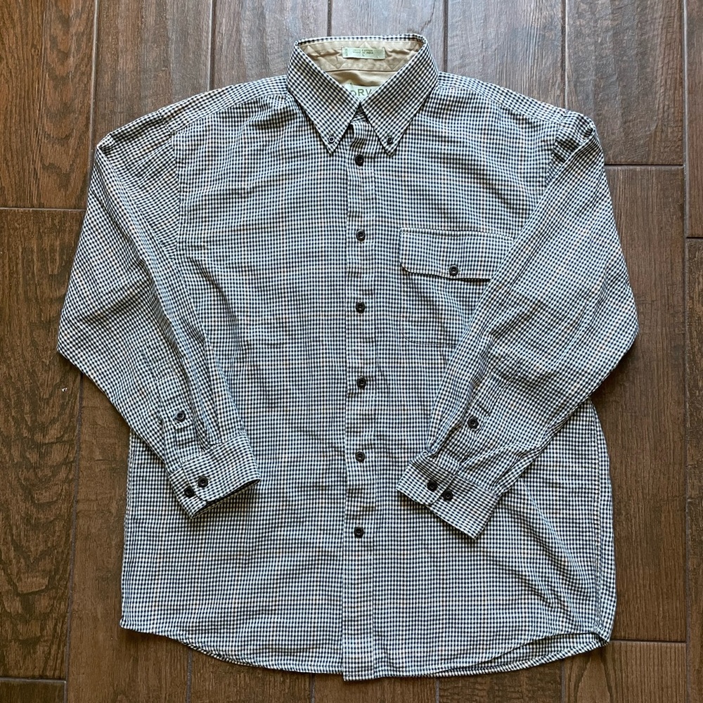 Orvis Flannel Shirt Jacket Heavyweight Button - Gem